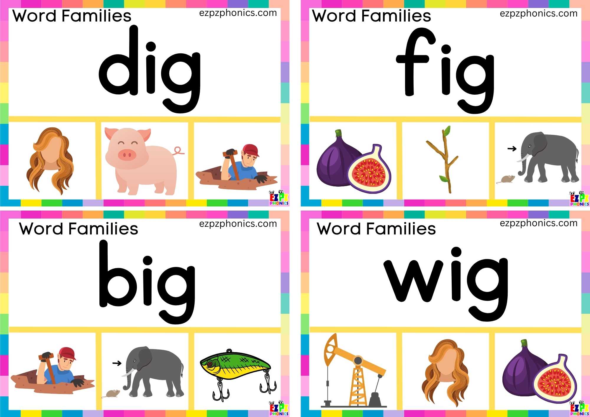 ig Word Family - ezpzphonics.com